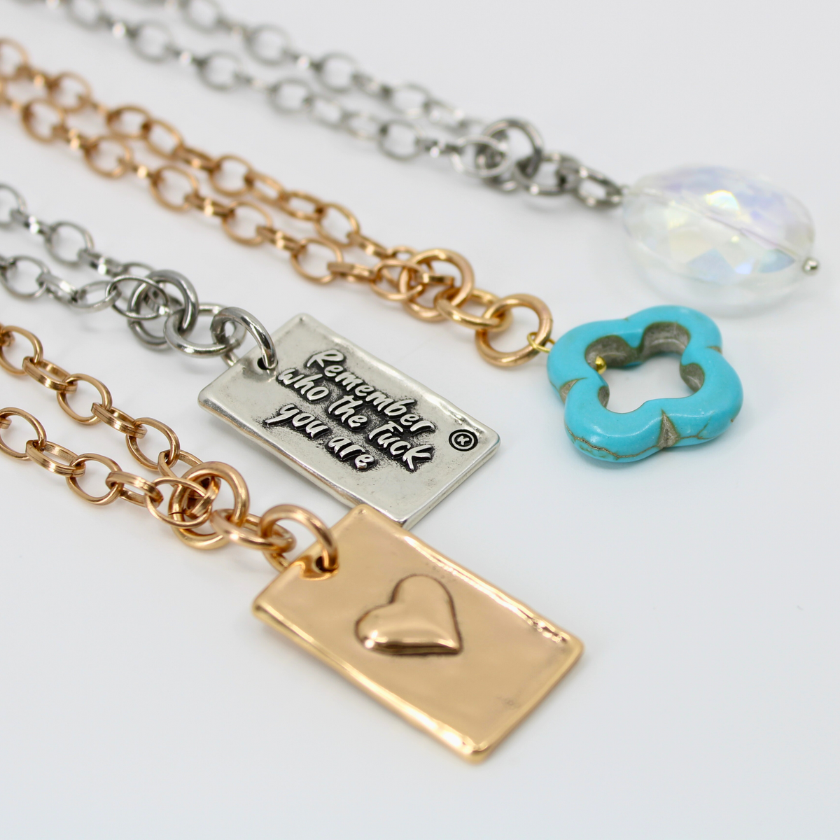 Remember Who the F*ck You Are Original Lite Necklace – Katia Designs