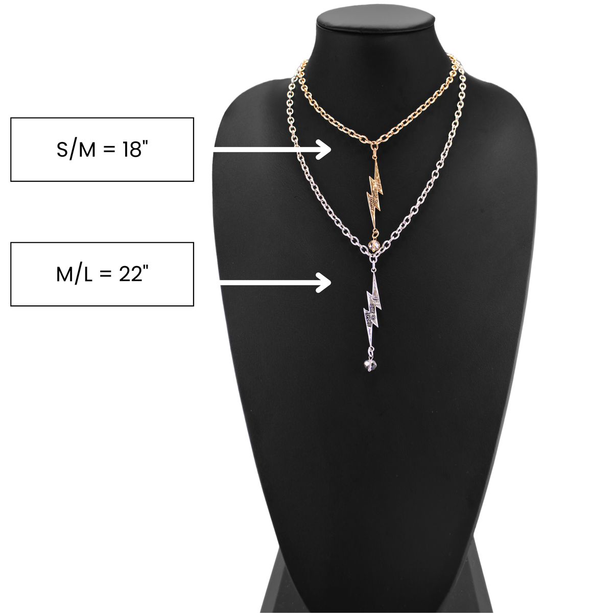 I Am Strong Lightning Bolt Choker Necklace – Katia Designs