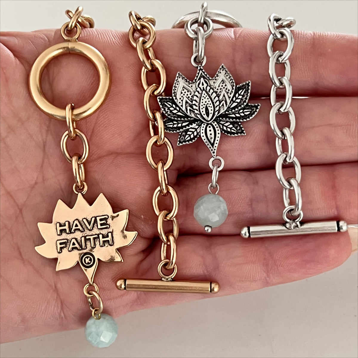 "Have Faith" Lotus Choker Necklace – Katia Designs