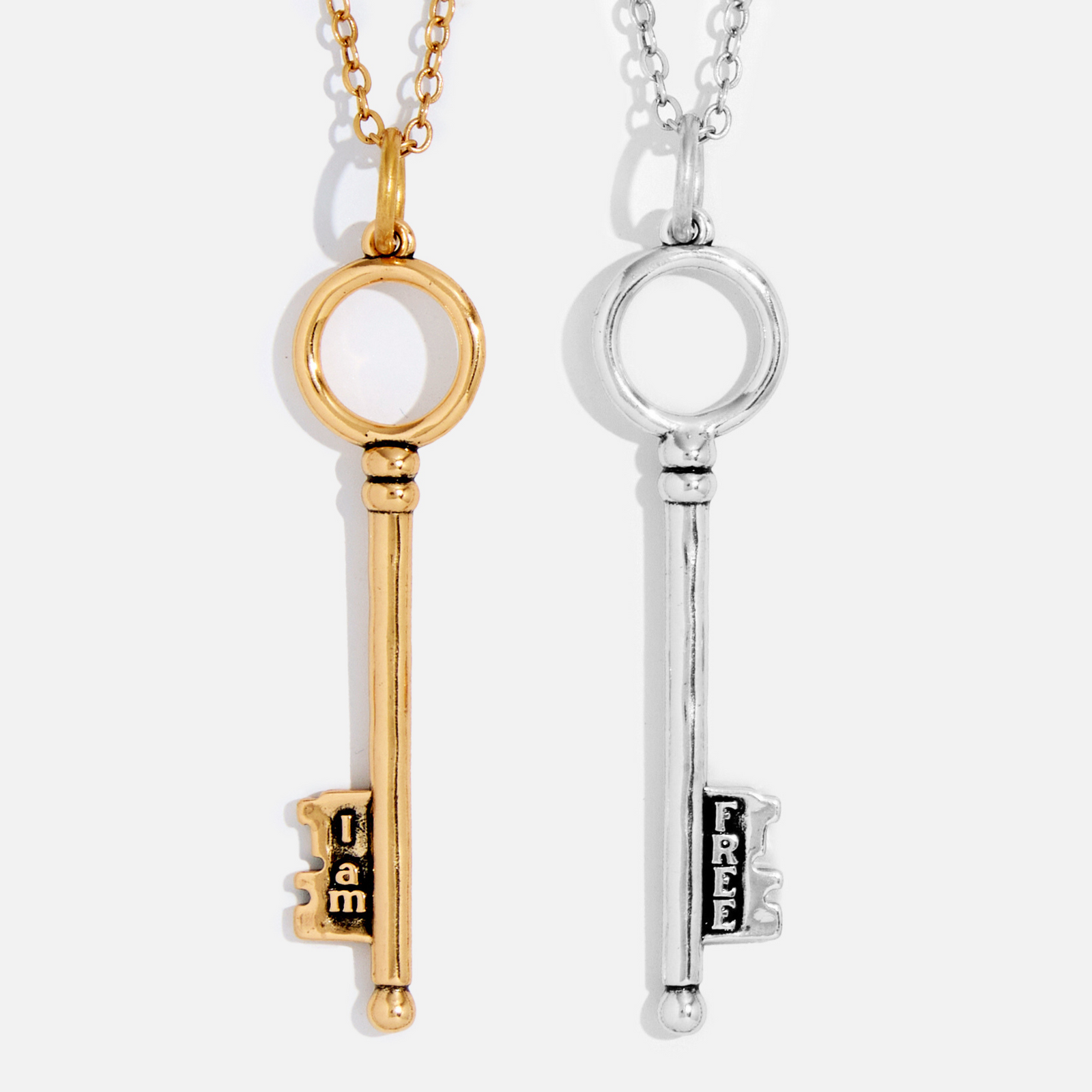 I Am Free Key Dainty Necklace – Katia Designs