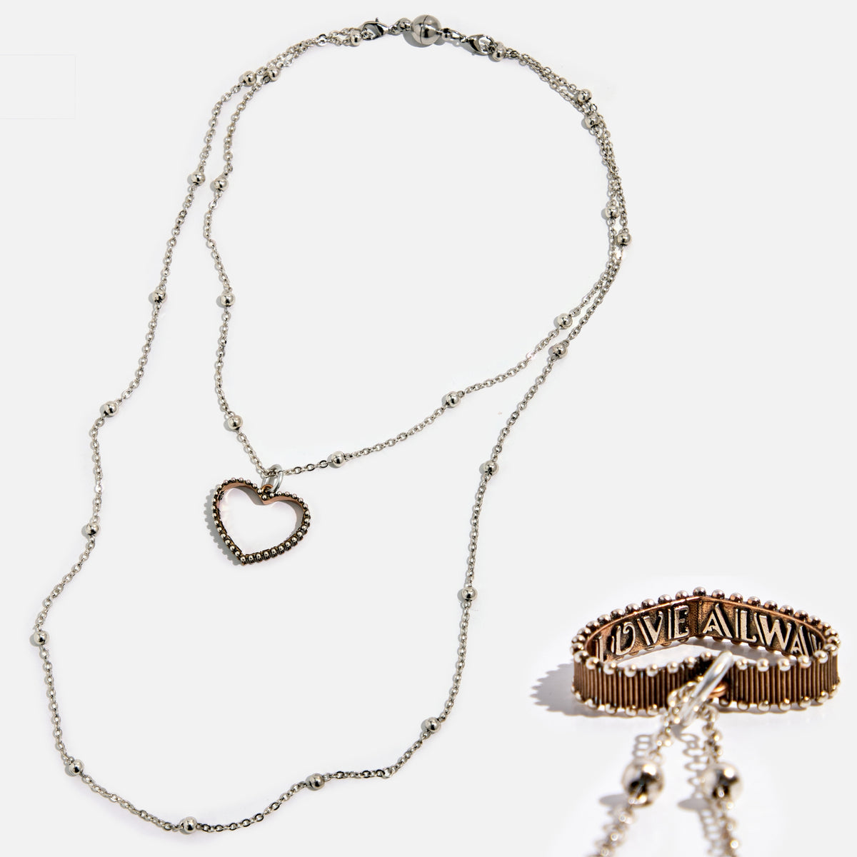 Love Always Open Heart Dainty Necklace – Katia Designs